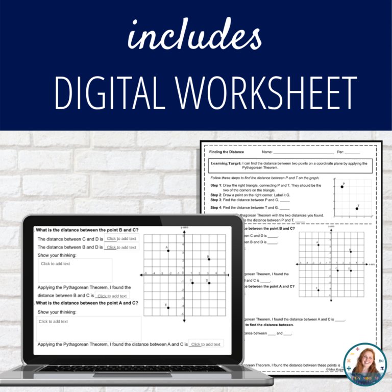 Pythagorean Theorem Distance Formula – Miss Kuiper's Classroom
