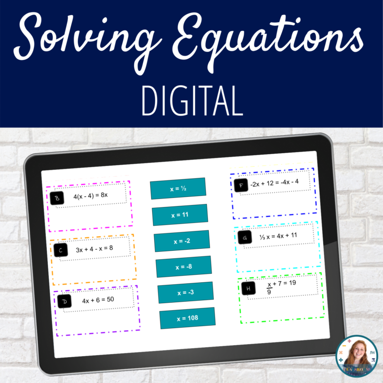 Linear Equations and Graphs Matching Activity – Miss Kuiper's Classroom