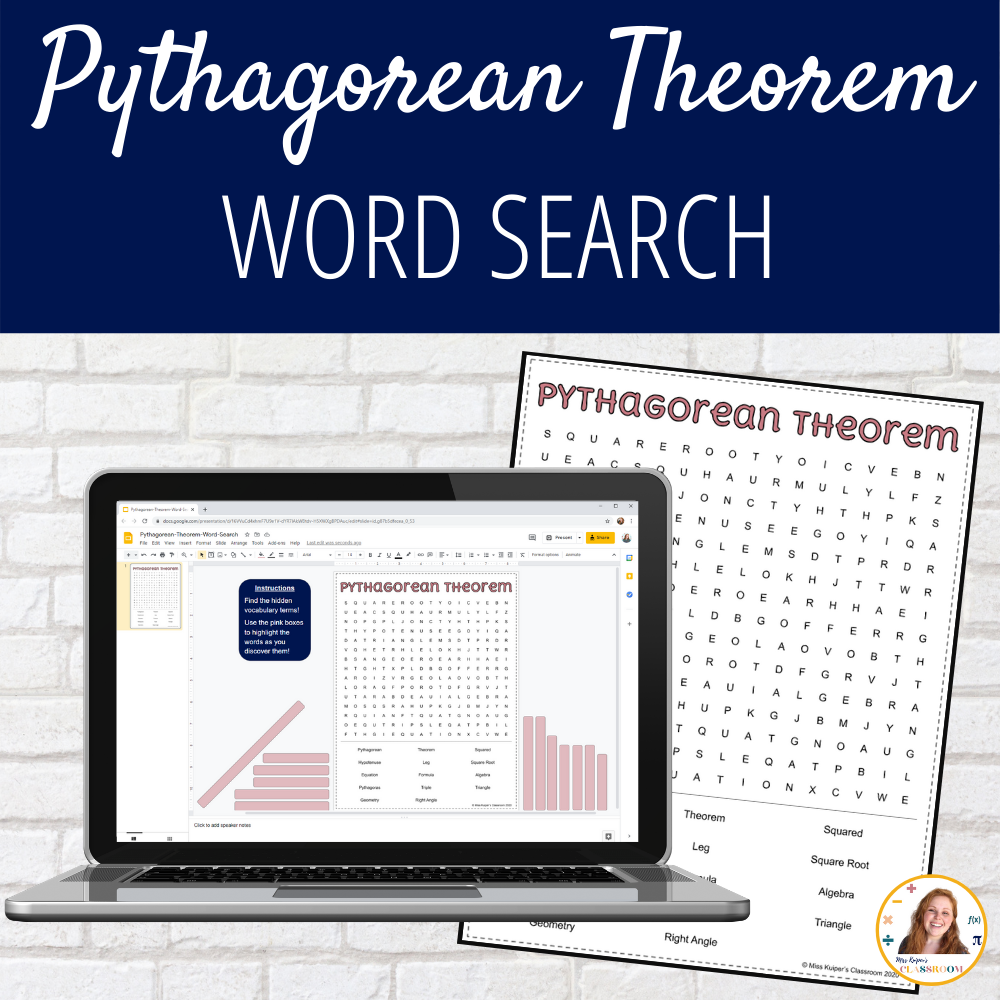 The Pythagorean Theorem – Miss Kuiper's Classroom