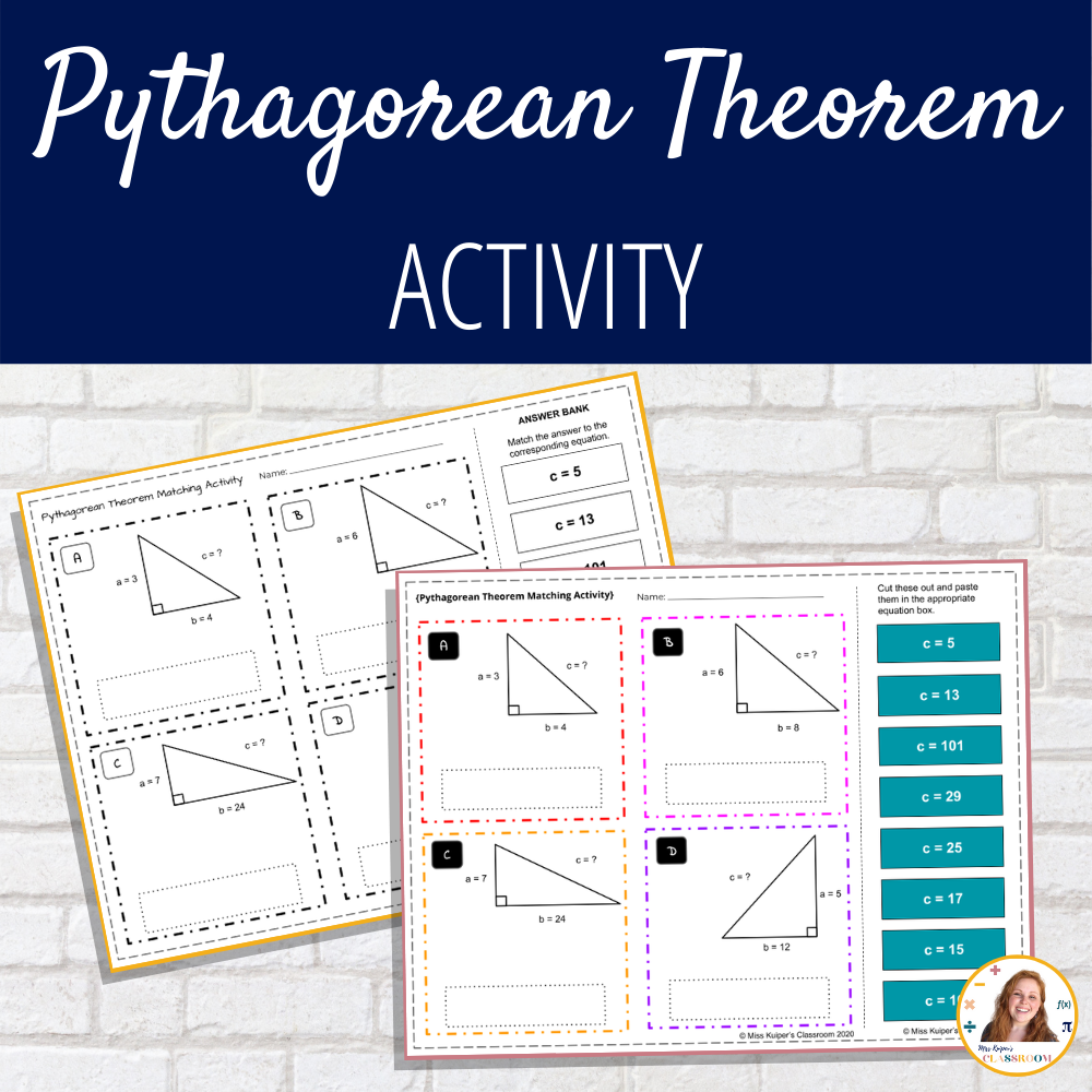 The Pythagorean Theorem – Miss Kuiper's Classroom