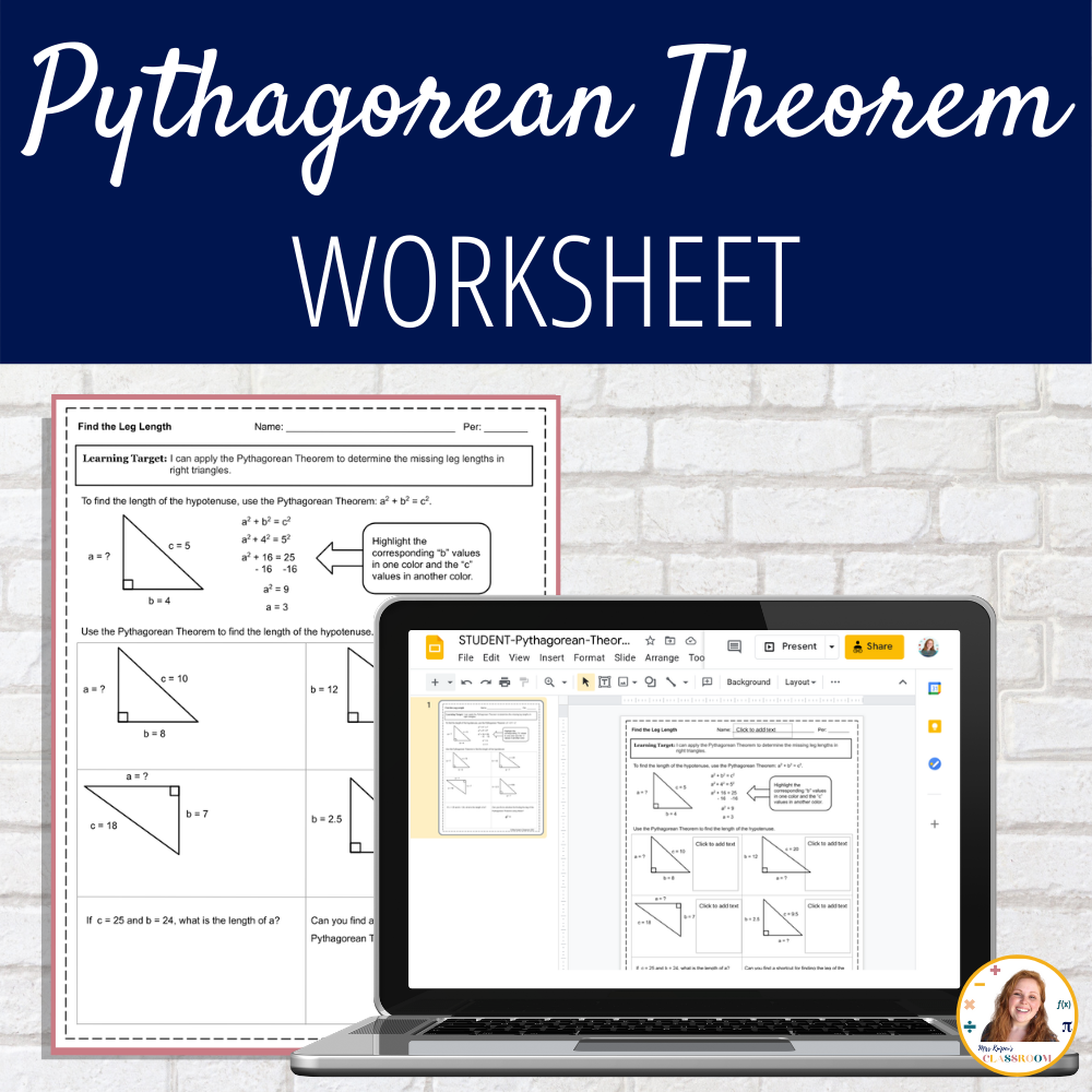 The Pythagorean Theorem – Miss Kuiper's Classroom