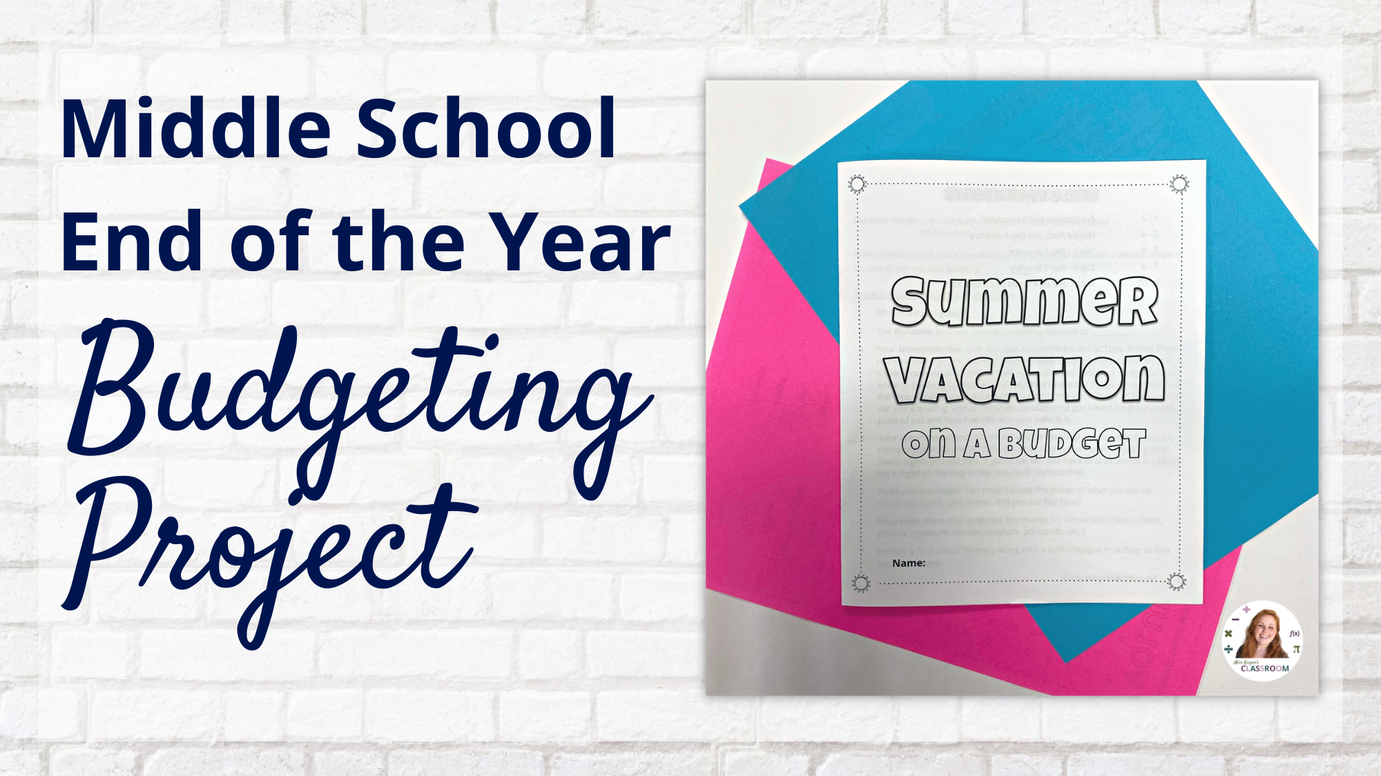 Middle School End of the Year Budgeting Project – Miss Kuiper's Classroom