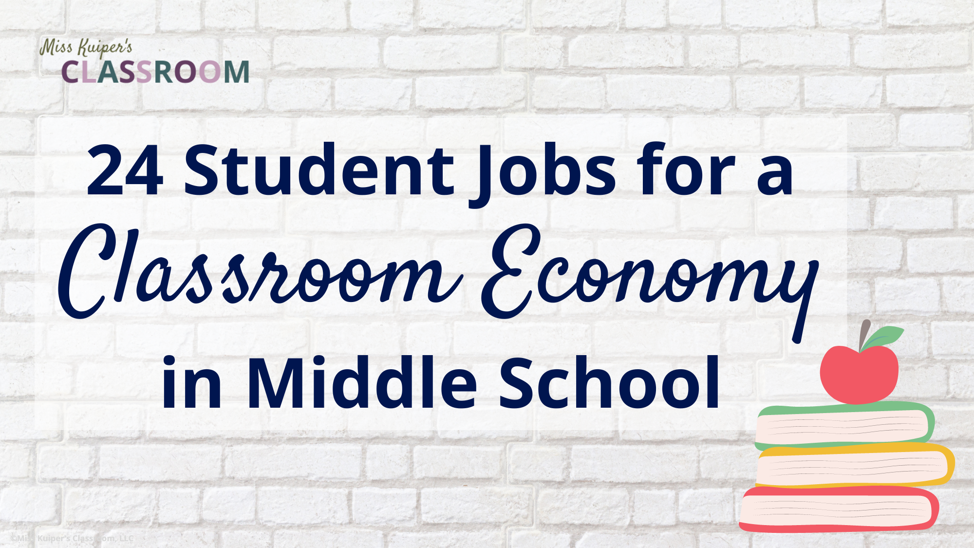 24 Student Jobs for a Classroom Economy – Miss Kuiper's Classroom