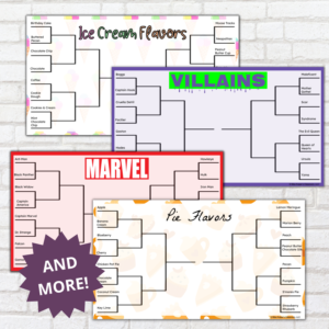 Year Long Editable Bell Ringer Attendance Bracket Templates for All ...