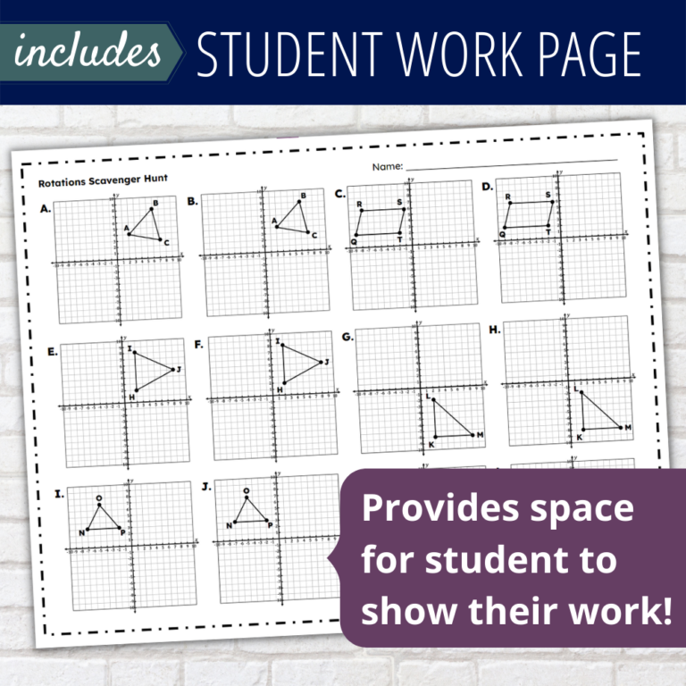 Geometry Rotations Scavenger Hunt Activity – Miss Kuiper's Classroom